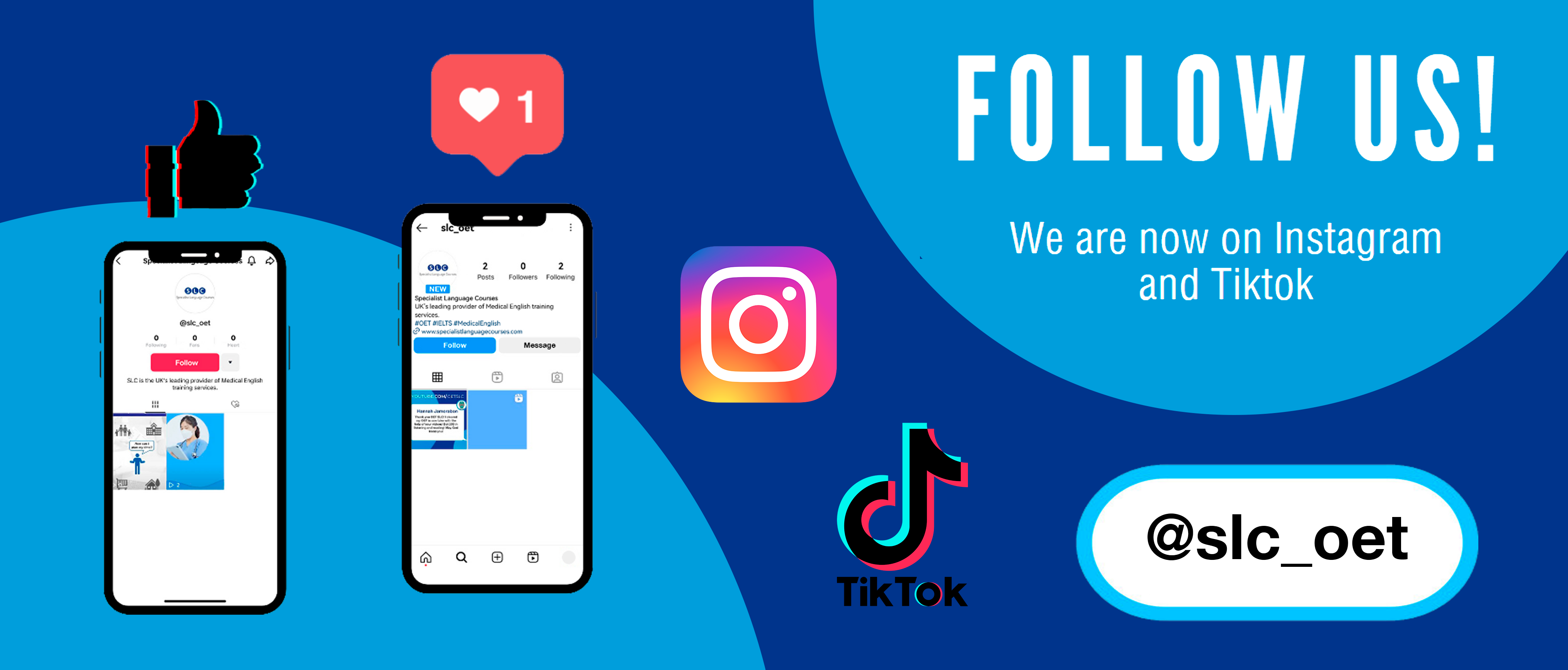 We are now on Instagram and TikTok!